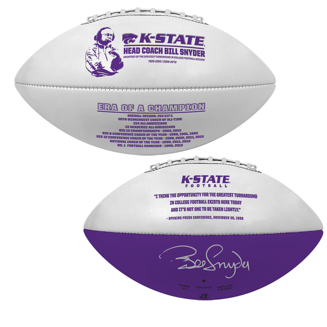 Bill Snyder, K-State Era of a Champion Autographed Football ...